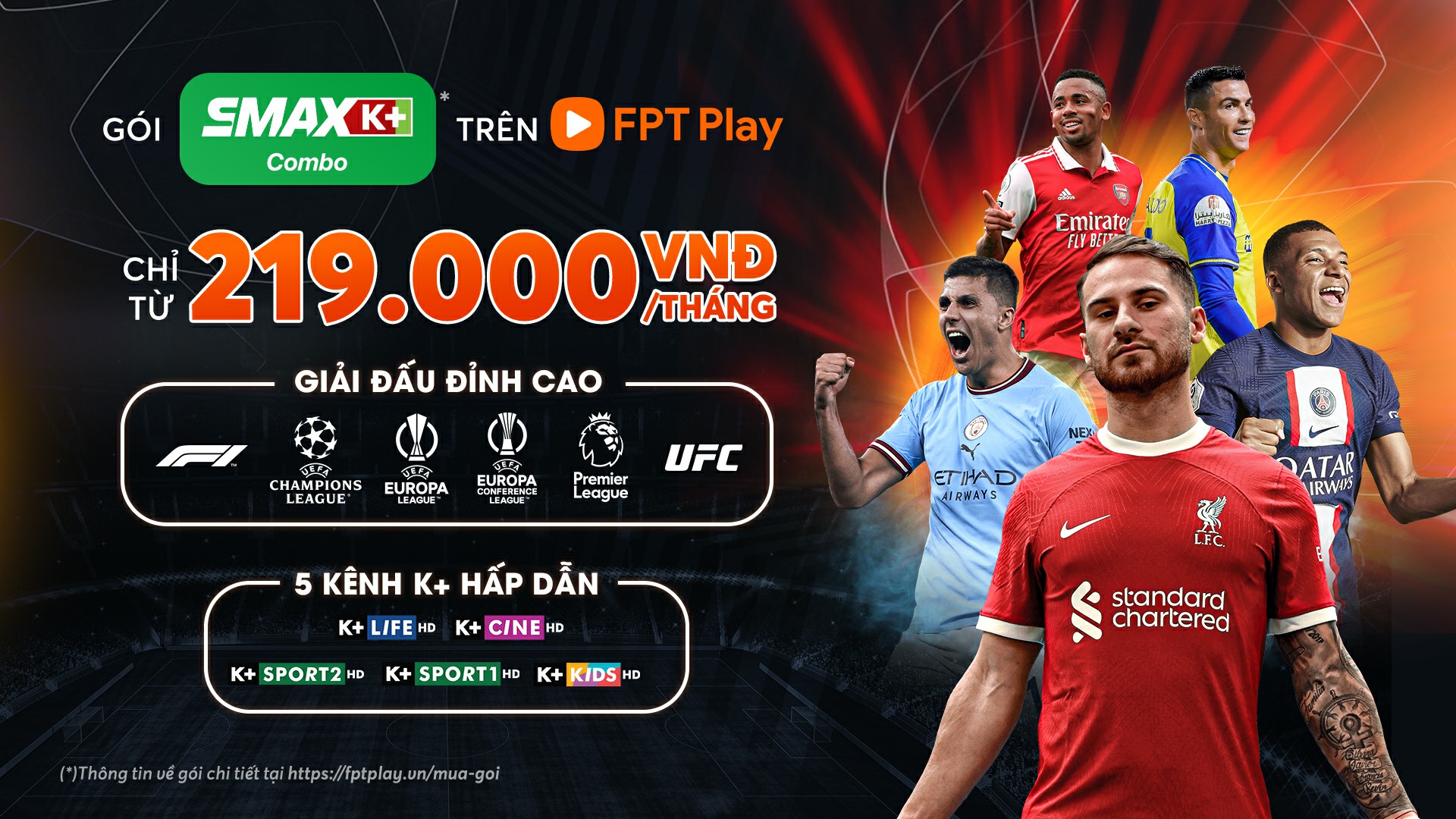 Combo SMAX K+ - Trải nghiệm đa nội dung giải trí trên FPT Play